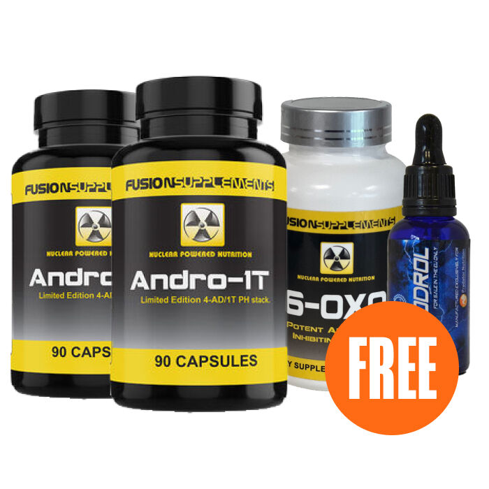 Fusion Supplements Andro-1T Prohormone Stack | 4-AD + 1-Test