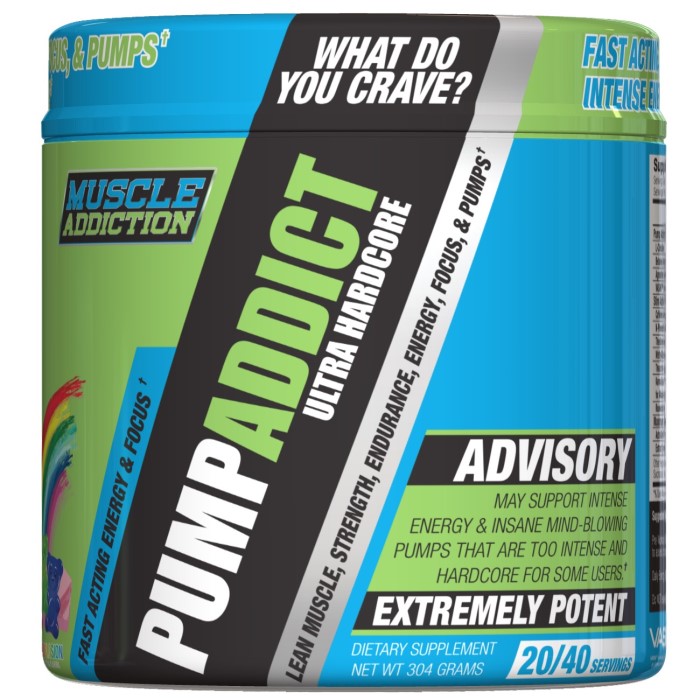 Muscle Addiction Pump Addict Pre workout & Pumps from Predator Nutrition