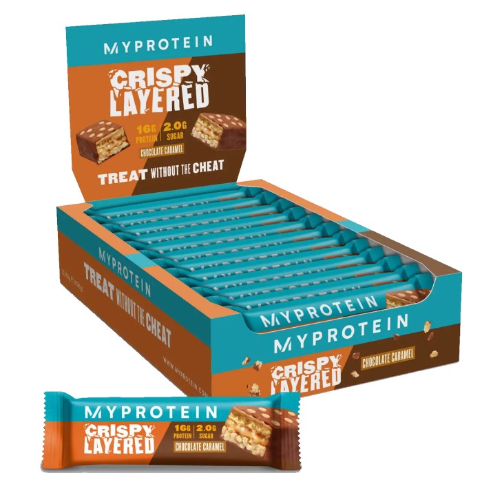 MyProtein Crispy Layered Protein Bars | 12 Bars | Protein Bar